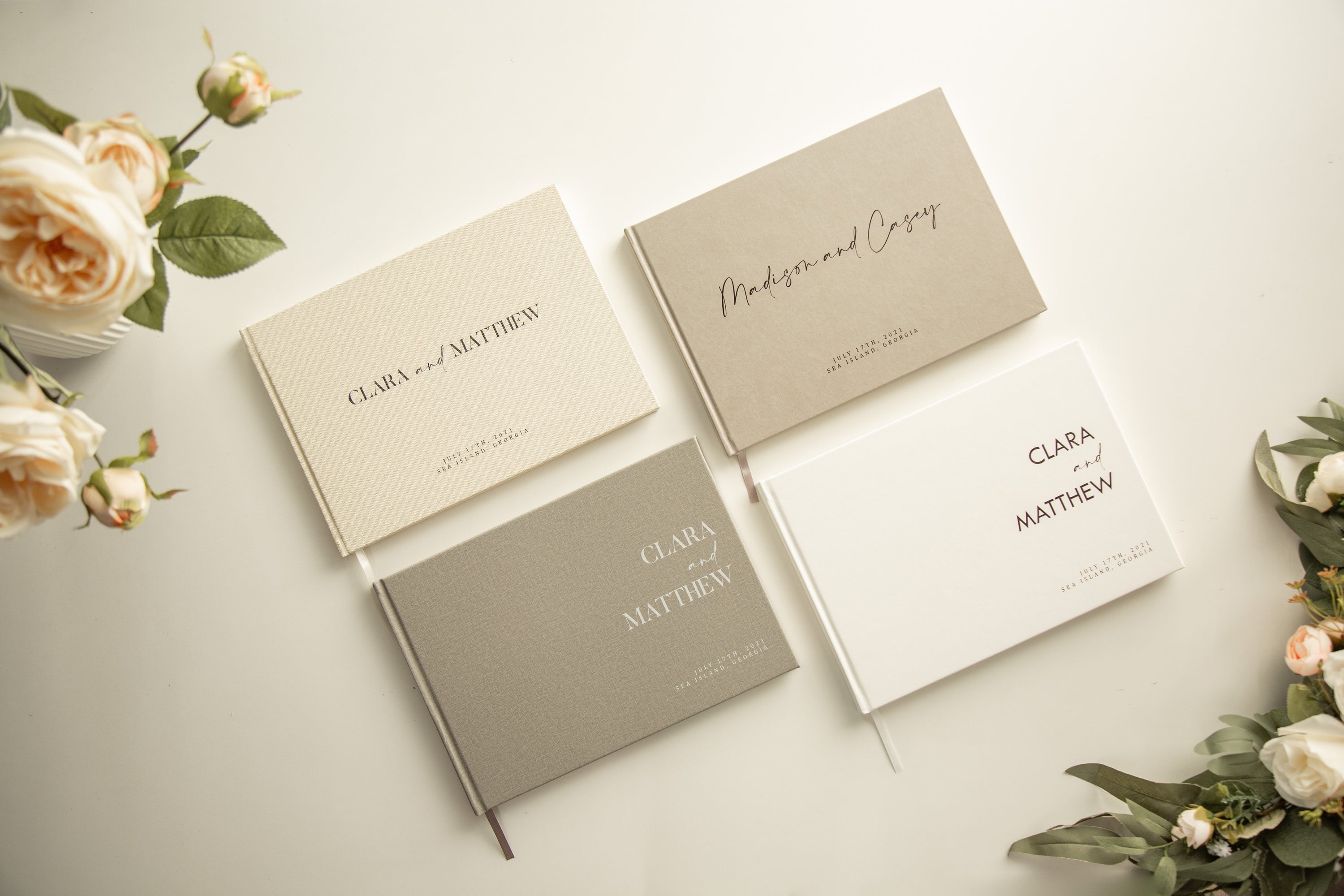 Personalized Guest Books — Modern Album Designs